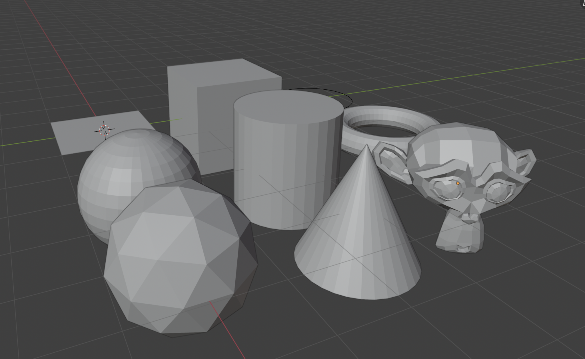 Blender 基本メッシュオブジェクトの紹介 - drown out